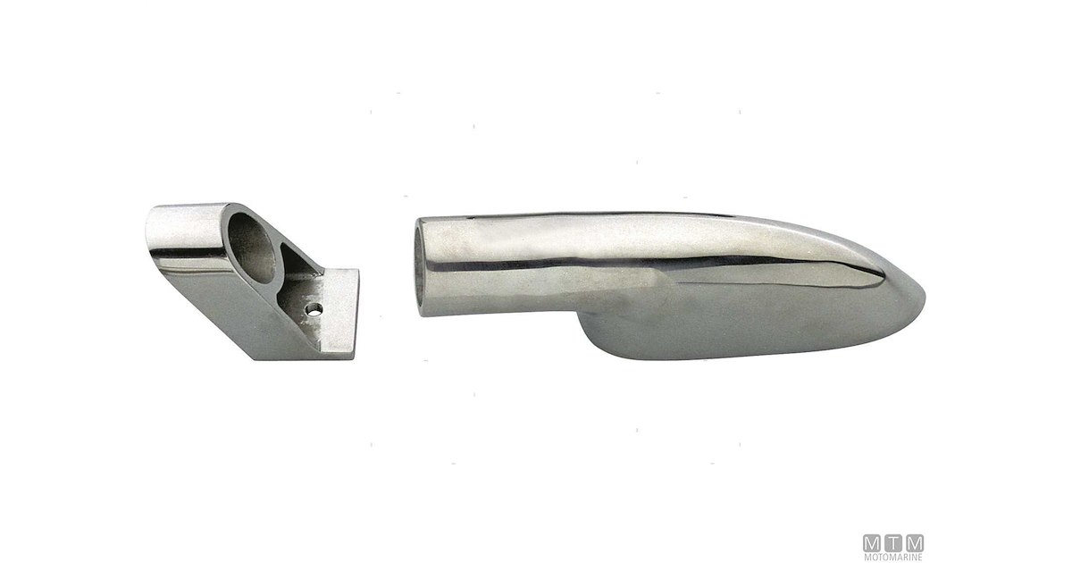 Terminale Sagomato D25mm Inox: Supporti E Tubi Per Passamani Tientibene / Supporti Passamano ...